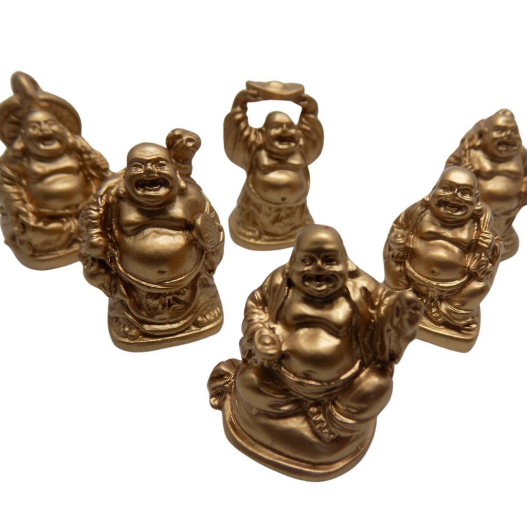 Os Seis Budas Miniatura Budas Da Felicidade Budas Sorridentes Feitos Em ...