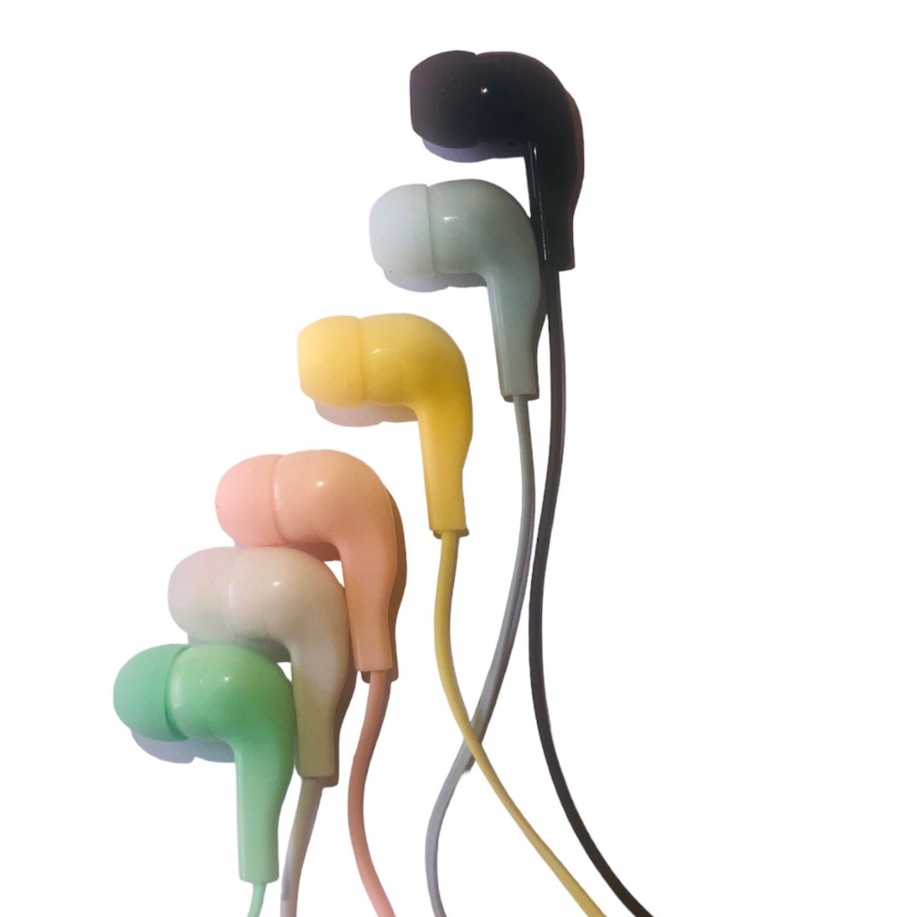 KIT 5 Fones De Ouvido Simples Com Fio Cores | Shopee Brasil