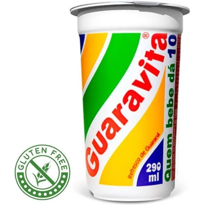 Guaravita Garaná Natural 290 ML caixa com 24 unidades. | Shopee Brasil