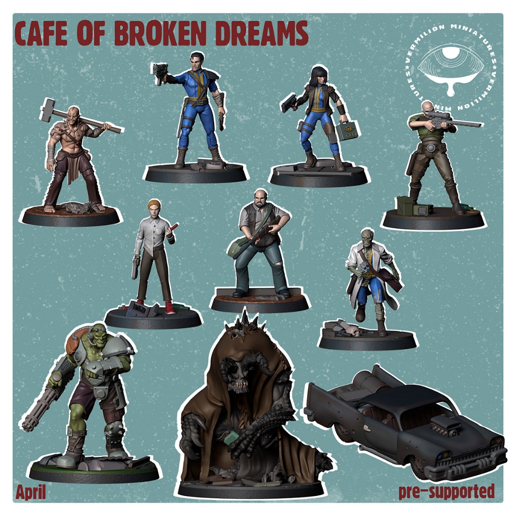Miniaturas Fallout Wasteland Warfare Cafe of Broken Dreams Vermilion ...