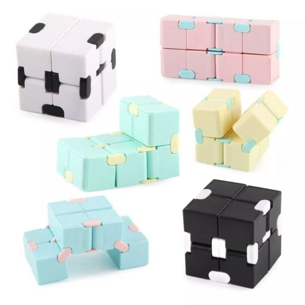 Cubo Infinito Brinquedo Criativo Fidget Toy Anti Stress Satisfatório ...