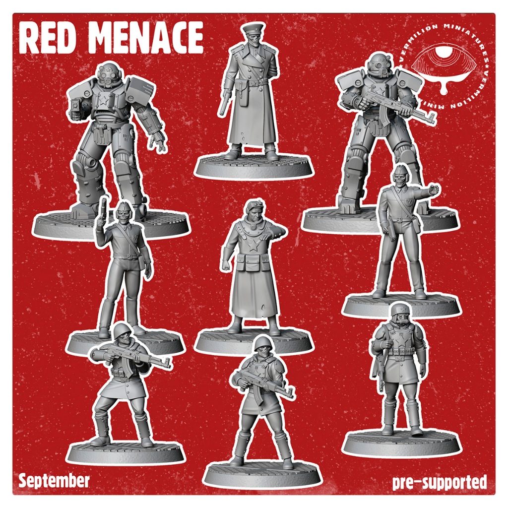 Miniaturas Fallout Wasteland Warfare Red Menace Vermilion Miniatures ...