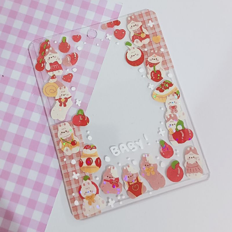 toploader/holder decorado | kpop photocard collector delicado sticker ...