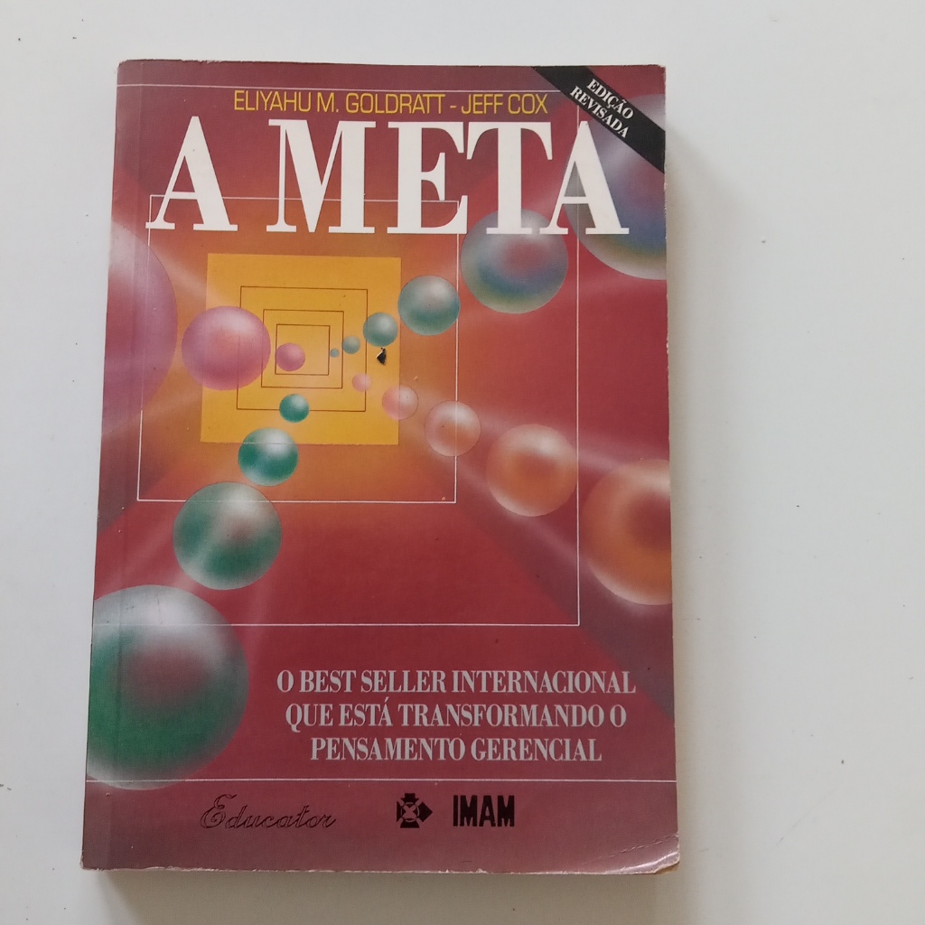 A Meta Eliyahu M. Goldratt E Jeff Cox | Shopee Brasil