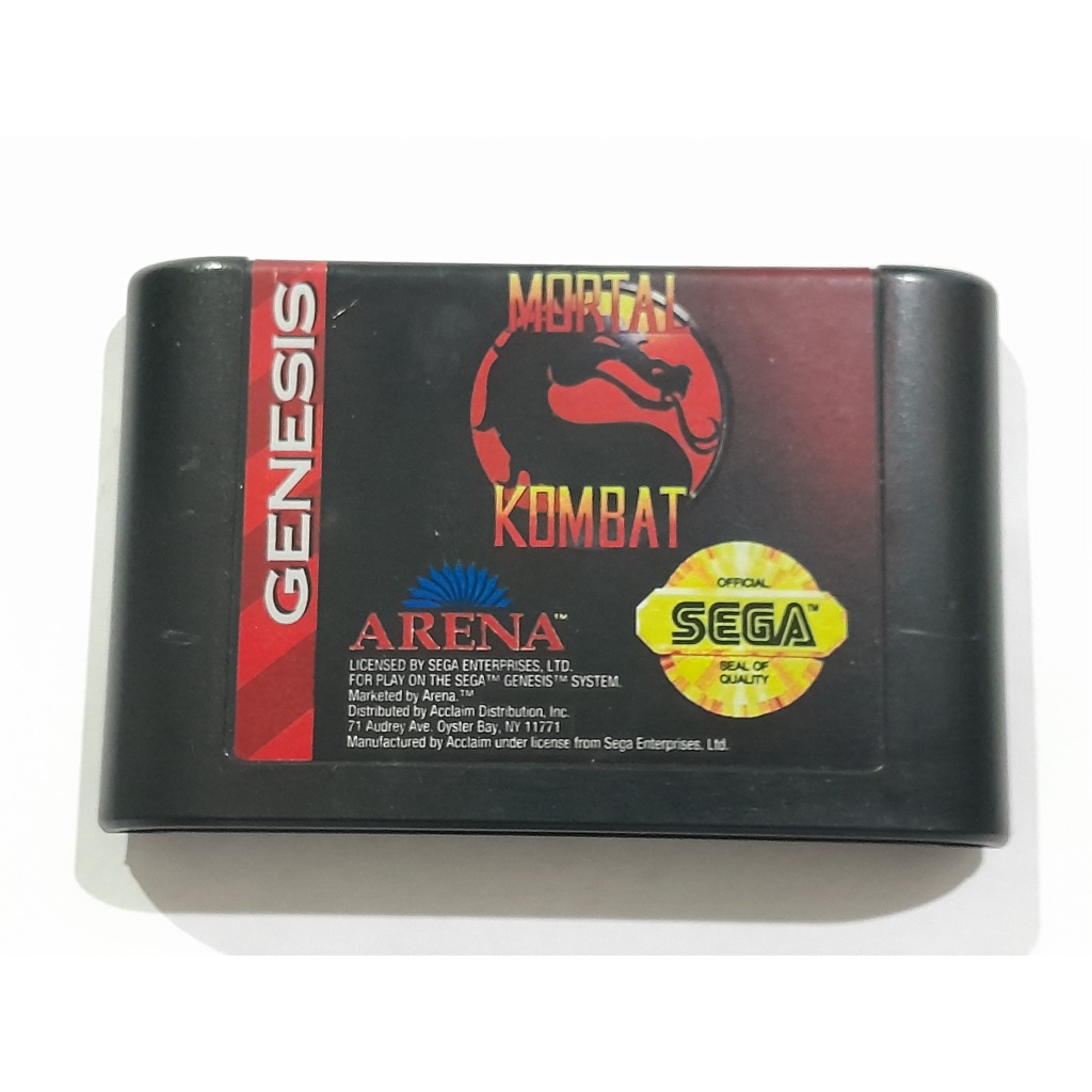Mortal Kombat p/ Mega Drive Cartucho Original | Shopee Brasil