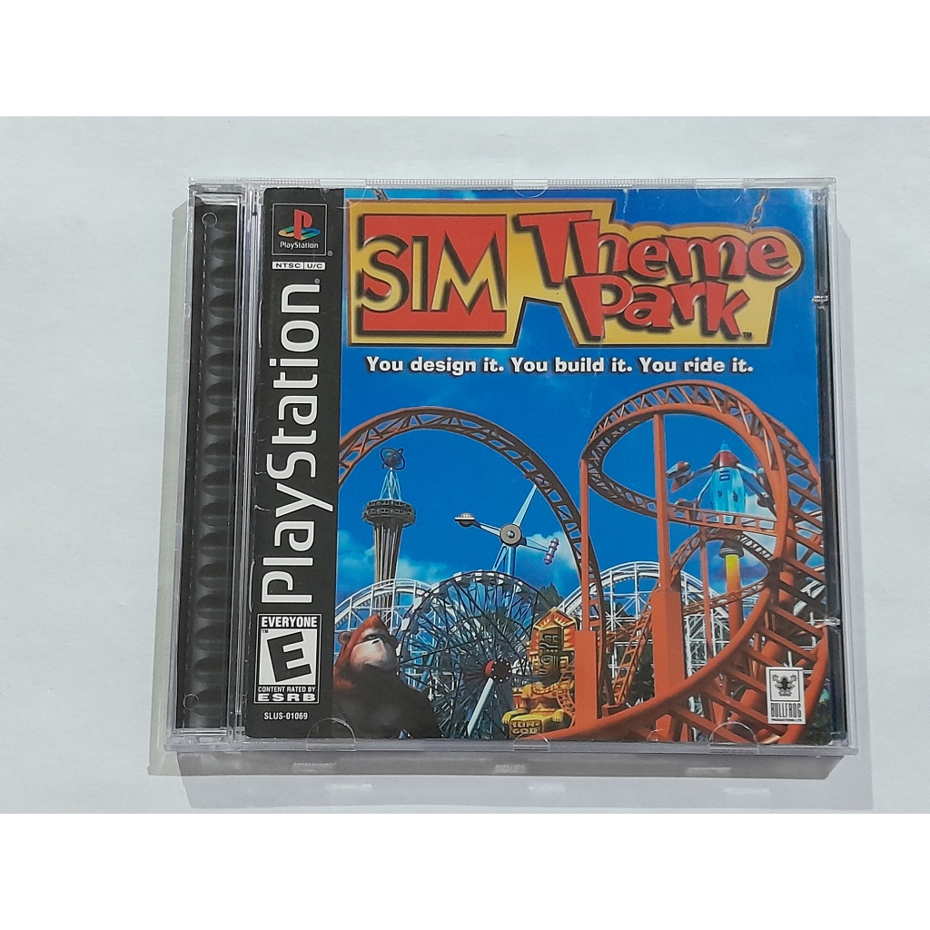 Sim Theme Park p/ Playstation 1 PS1 ORIGINAL | Shopee Brasil