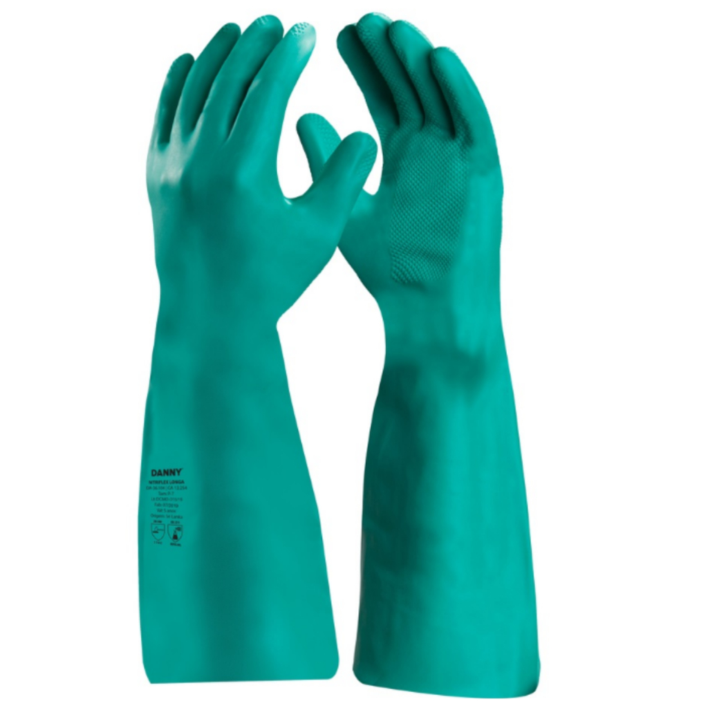 Luva Nitriflex longa 46CM Em Borracha Nitrílica Em Conformidade Com RDC ...