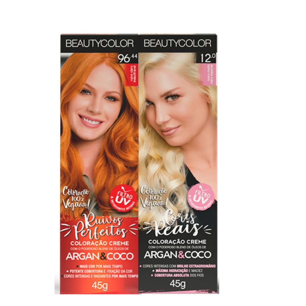 Kit 96.44 Ruivo Claro Indecifrável e 12.0 Louro Muito Claro Especial ...