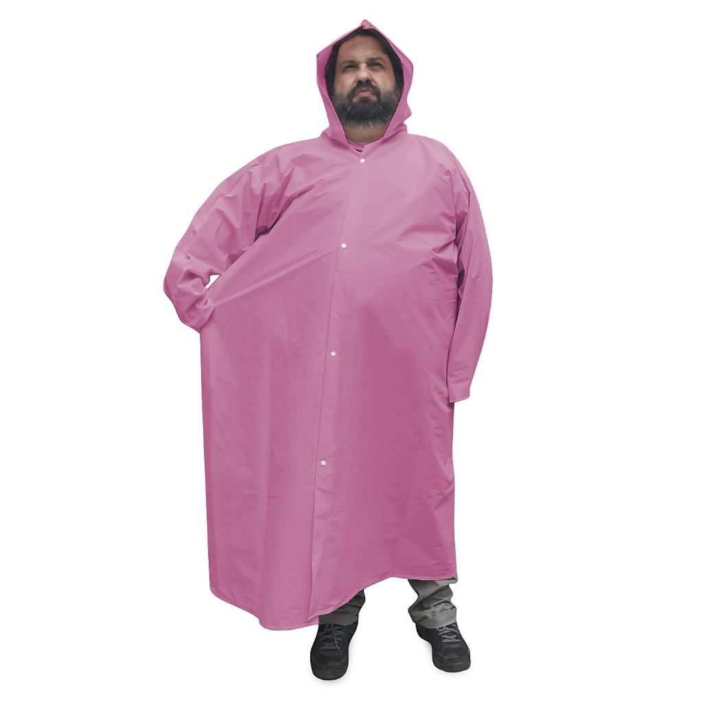 Capa De Chuva Rosa Tamanho Especial Plus Size | Shopee Brasil