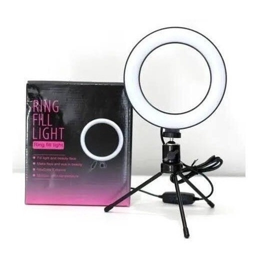 Ring Light De Mesa Led 8 Polegadas Com Suporte | SEM TRIPÉ | Shopee Brasil