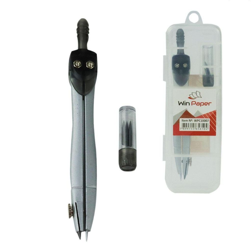 Compasso escolar de metal com grafite papelaria | Shopee Brasil