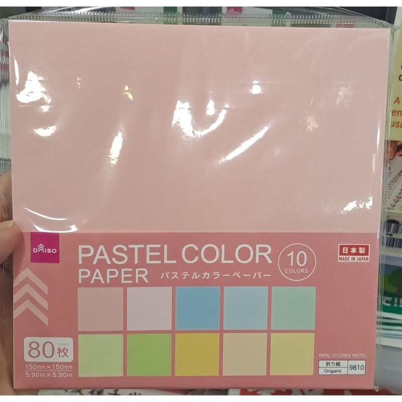 Papel Para Origami Com 10 Cores em Tom Pastel 15x15 - 80 Folhas ...