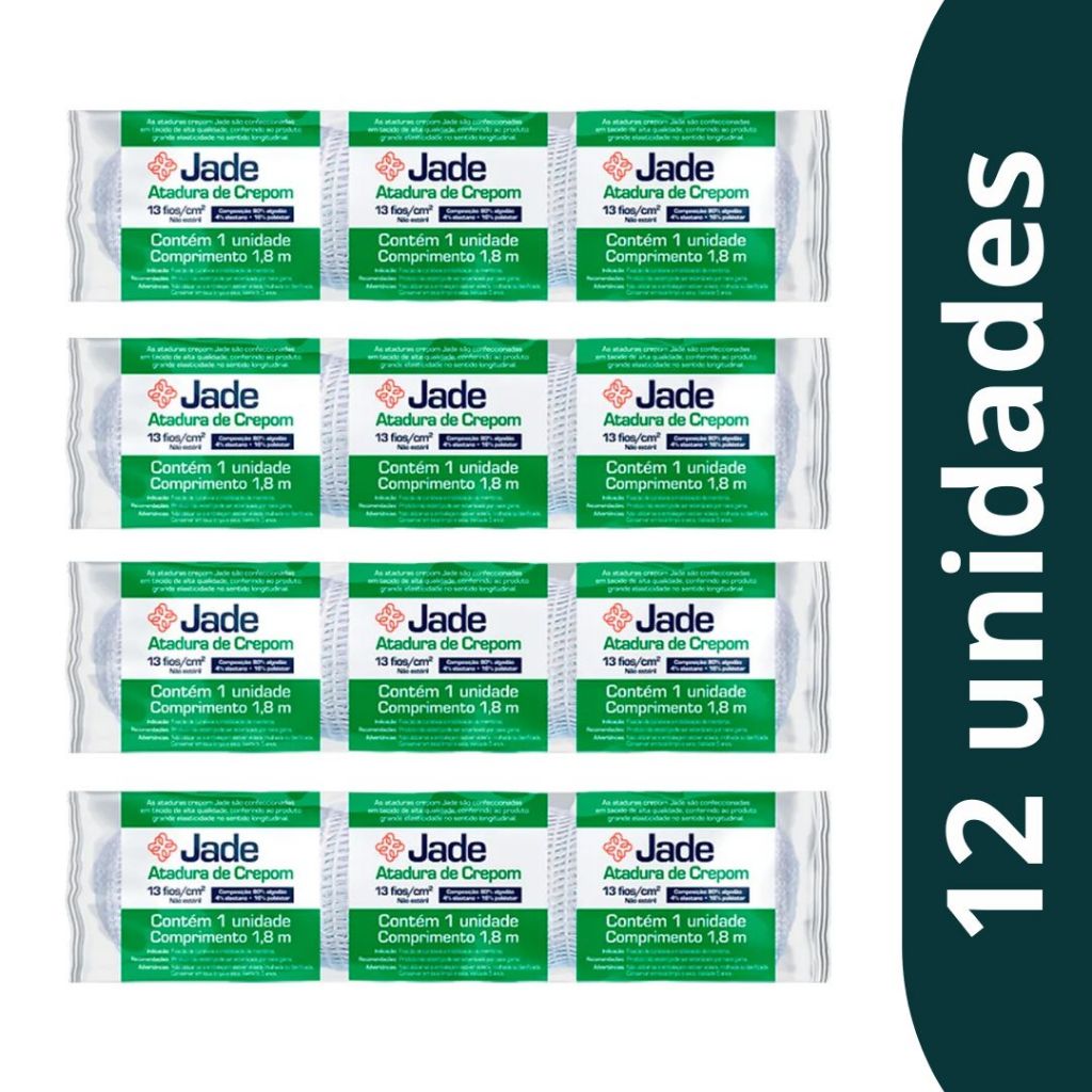 Kit Faixa Atadura Crepom Jade 15cm x1,8m | Shopee Brasil