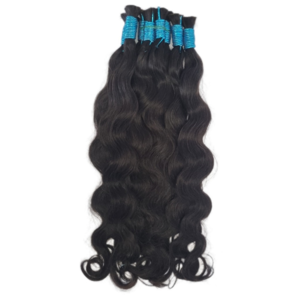 Cabelo Liso Ondulado, 50/55 Cm, Humano Natural, 50 Gramas para Aplique ...