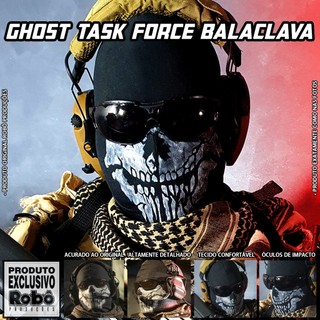 Máscara Ghost - Simon Riley - Call of Duty Modern Warfare Warzone ...