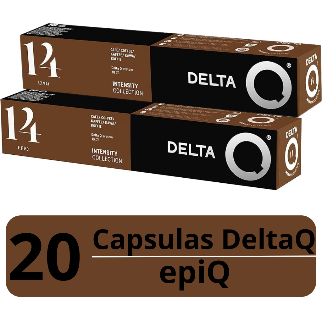 Delta Q | 20 Capsulas de café para maquinas Delta q epiQ Intensidade 14 ...