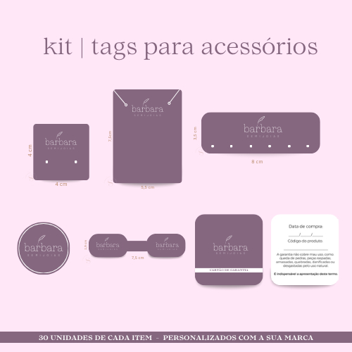 Kit / Tag para acessórios | Shopee Brasil