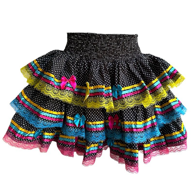 Saia Caipira Festa Junina Arraiá São João Colorida | Shopee Brasil