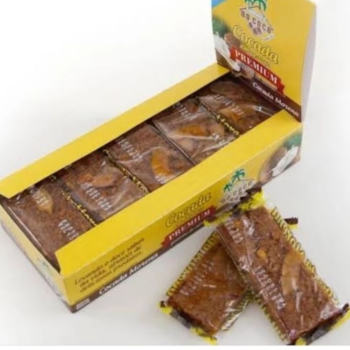 Cocada - "Sabores do Coco" Display 15 unidades. Doce Cocada Premium ...