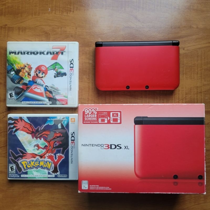 Nintendo 3DS XL + Pokémon Y e Mario Kart 7 | Shopee Brasil