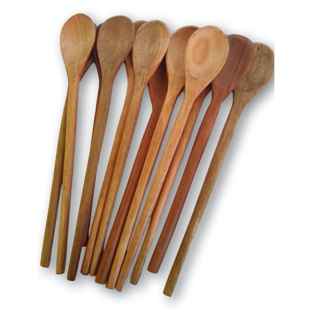Colher De Pau / Madeira Oval 26 Cm - PREMIUM | Shopee Brasil