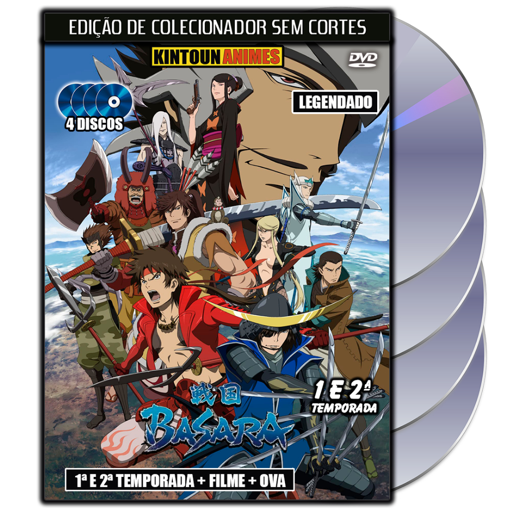 Sengoku Basara 1ª e 2ª Temporadas Completas + Filme + Ova em DVD | Shopee Brasil