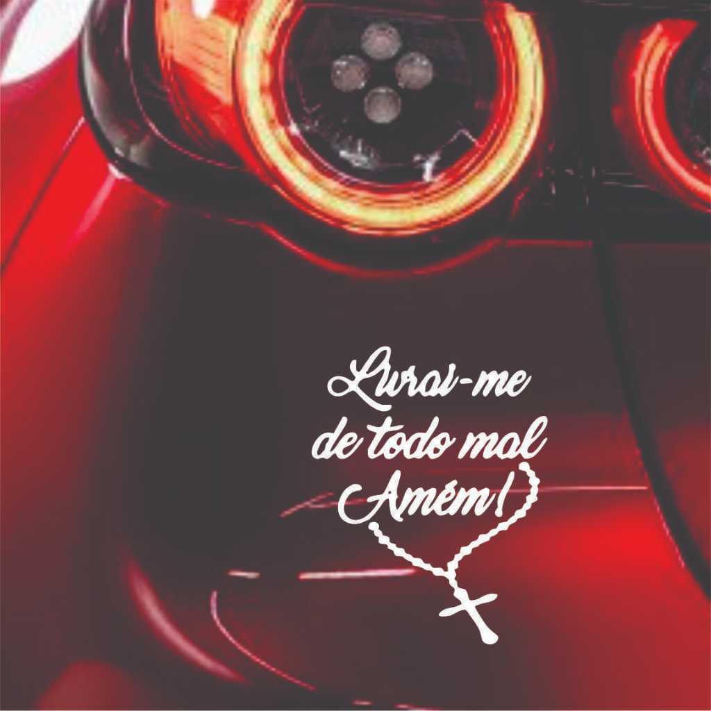 Adesivo Recortado - Livrai-me de todo o mal, Amém 14x18 Artigos ...