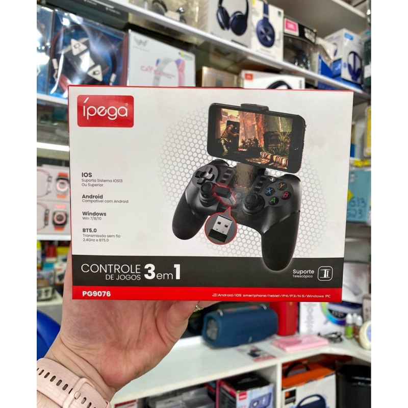 CONTROLE GAME JOYSTICK IPEGA 9076 | Shopee Brasil