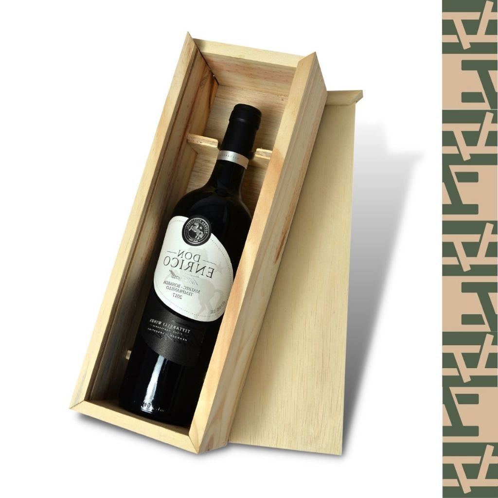 Caixa de Madeira Pinus para 1 Garrafa de Vinho - Embalagem Elegante e ...