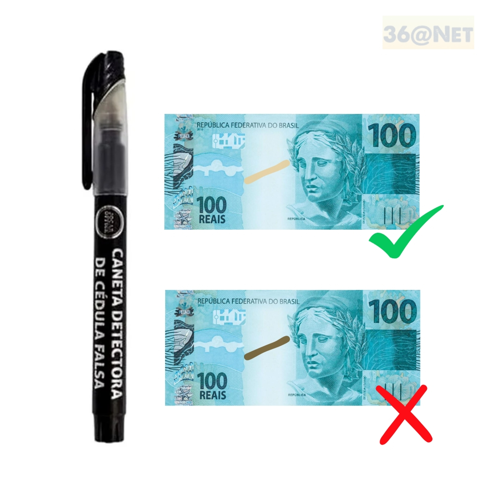 Caneta Nota Falsa Jocar Office | Shopee Brasil