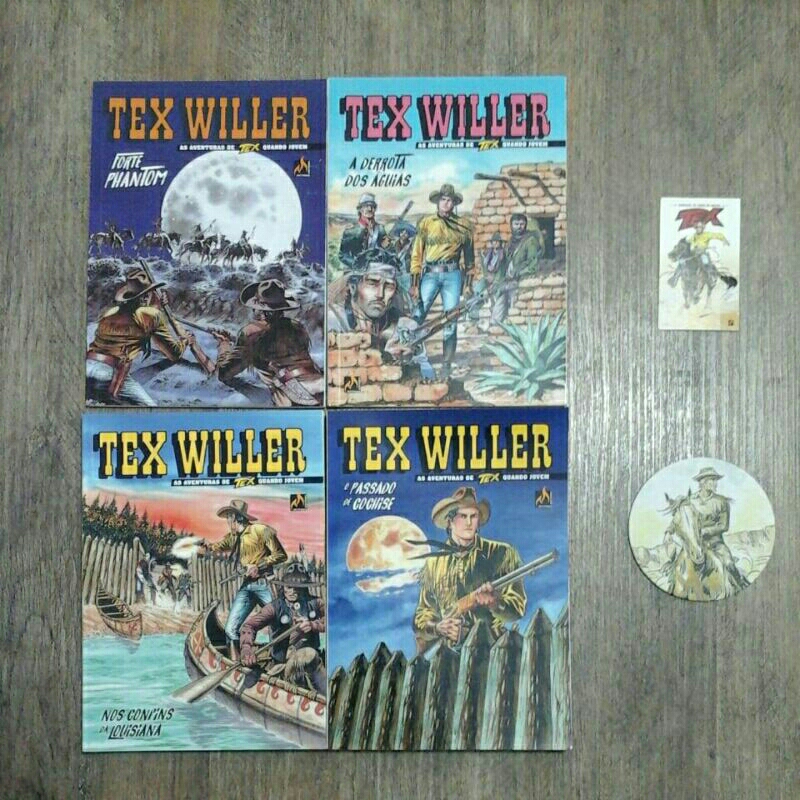 Hq Tex Willer números 45 , 46 , 47 e 48 (BRINDE - IMÃ DE GELADEIRA DO ...