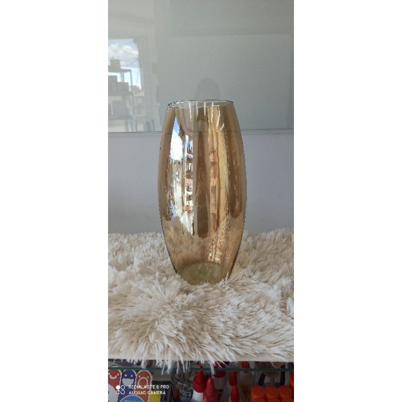 Vaso Boleado de Vidro Decorativo 30cm | Shopee Brasil