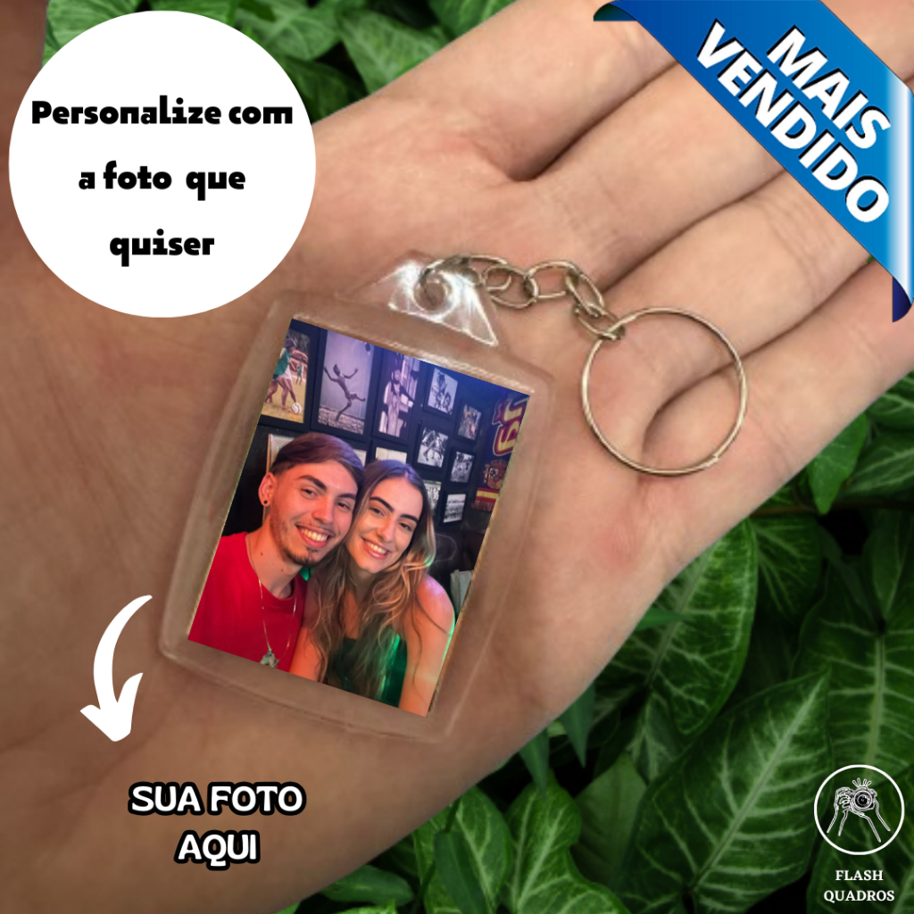 Chaveiro Personalizado com Sua Foto Frente e Verso 1 UN - FULLL HD ...