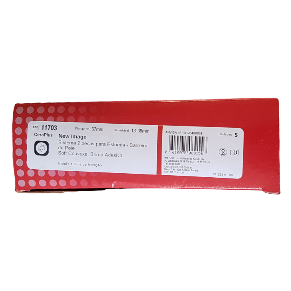 Placa Base Para Colostomia Cera Plus Ref. 11703 CONVEXA 57mm - - C/1un ...