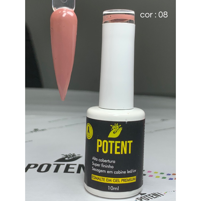 esmalte em gel premium 08 potent nails 10ml | Shopee Brasil