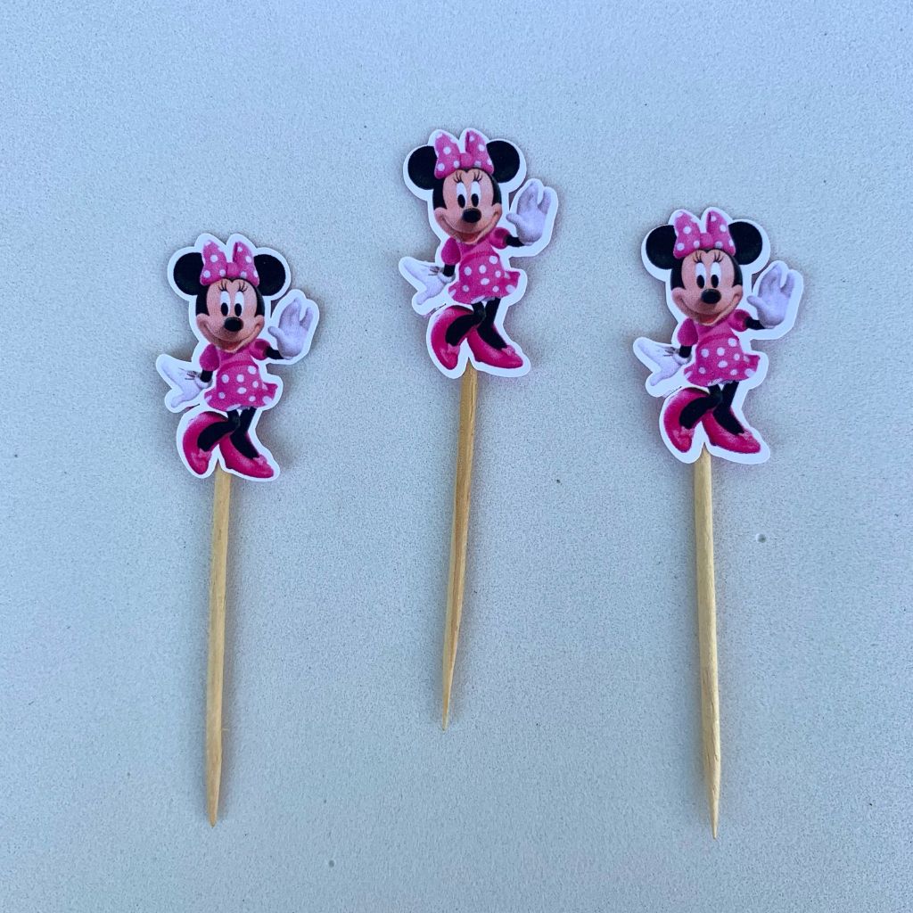 Topper para Docinhos - Minnie Rosa 3 (15 unidades) | Shopee Brasil