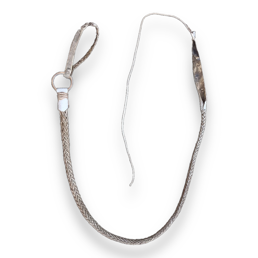 Pinhola Chicote Tala Reio Para Cavalos Mulas Estrala Ponta 70cm Couro ...