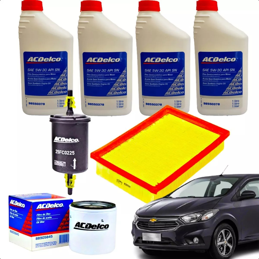 Kit Troca De ÓLEO Chevrolet Prisma 1.4 2013 2014 2015 2016 2017 2018 | Shopee Brasil