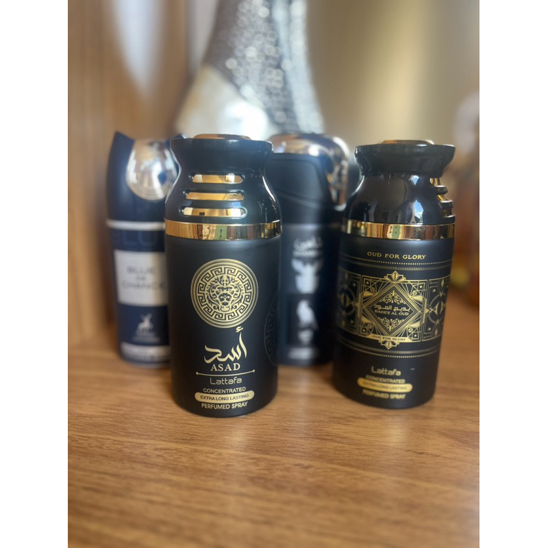 combo perfume em spray árabe masculino, Asad e mais 3 fragrâncias ...