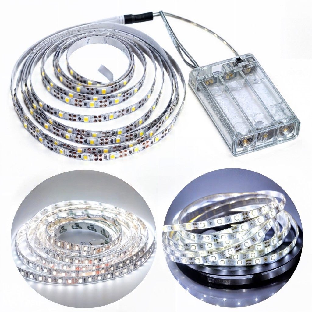 Fio Fita LED 120 Lâmpadas Luz branca LED 2m À Pilha | Shopee Brasil