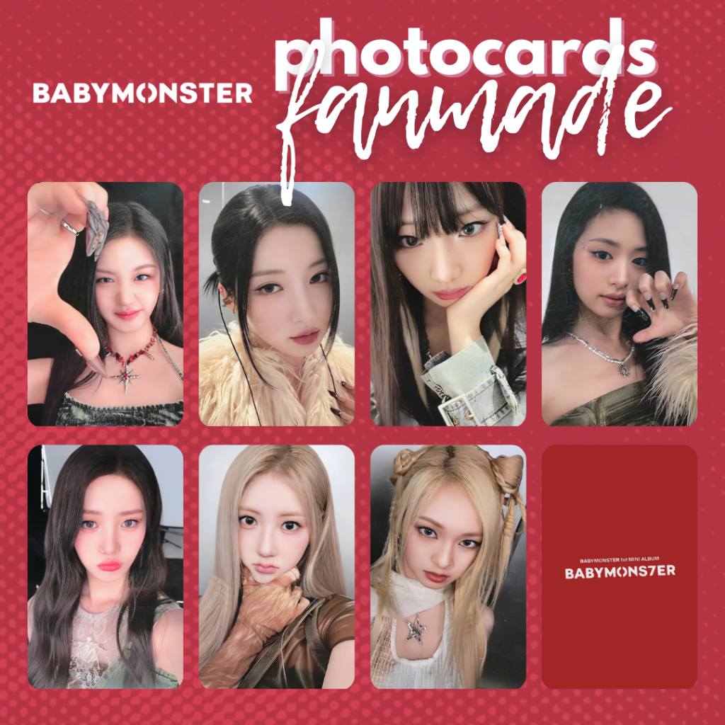 BABYMONSTER Photocards Fanmade | Shopee Brasil