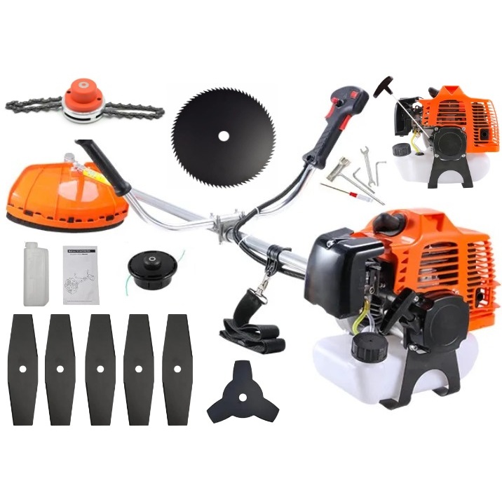 Roçadeira 9x1 - 65cc - 3.2hp - profissional a gasolina nakasaki ...
