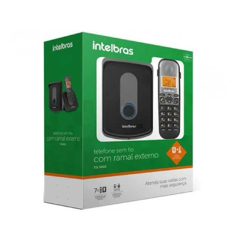 Telefone sem fio com ramal externo intelbras | Shopee Brasil
