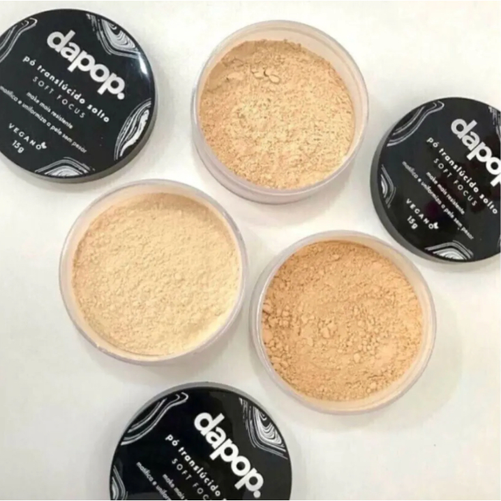 Pó Translúcido Solto Acabamento Aveludado - Dapop | Shopee Brasil