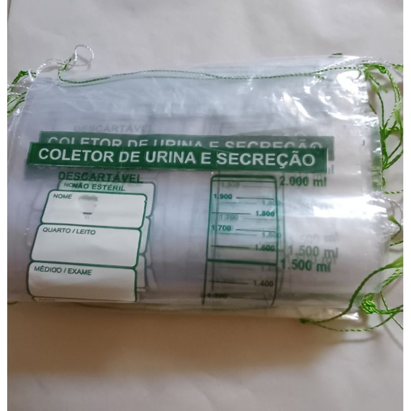 coletor de urina 100 unidades LETOMED cordão | Shopee Brasil