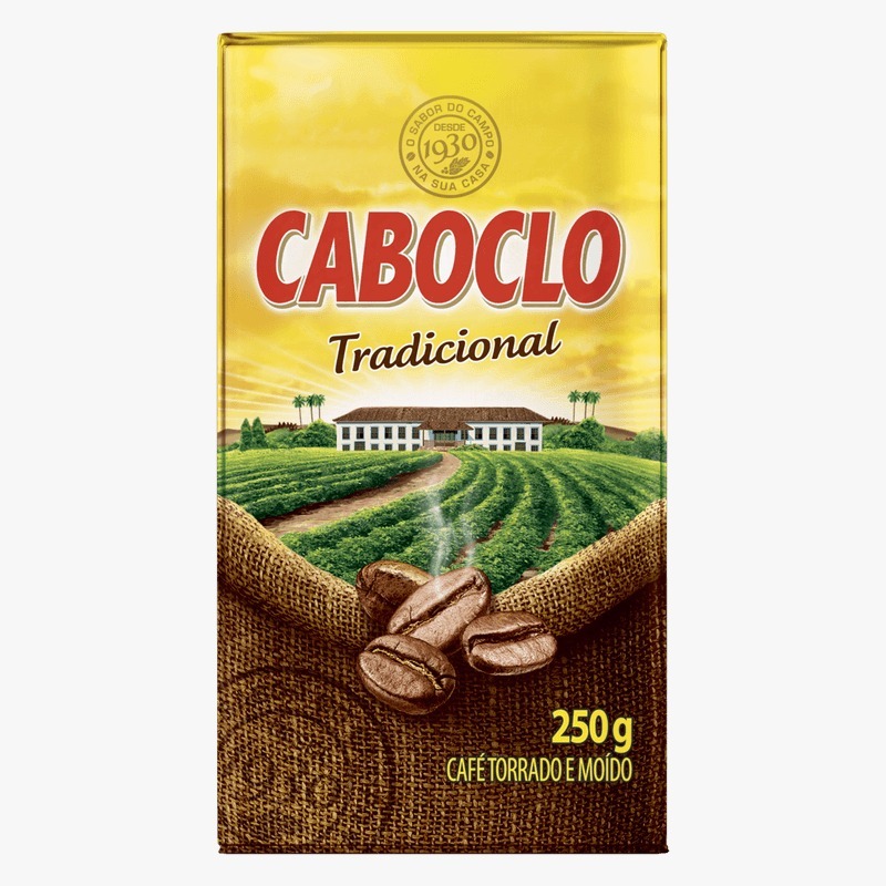Kit 6 Café Torrado e Moído Caboclo Vácuo 250g - Tradicional | Shopee Brasil