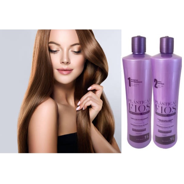 Kit Shampoo + Ativo Plastica dos Fios - 2 Unidades de 1 Litro | Shopee ...