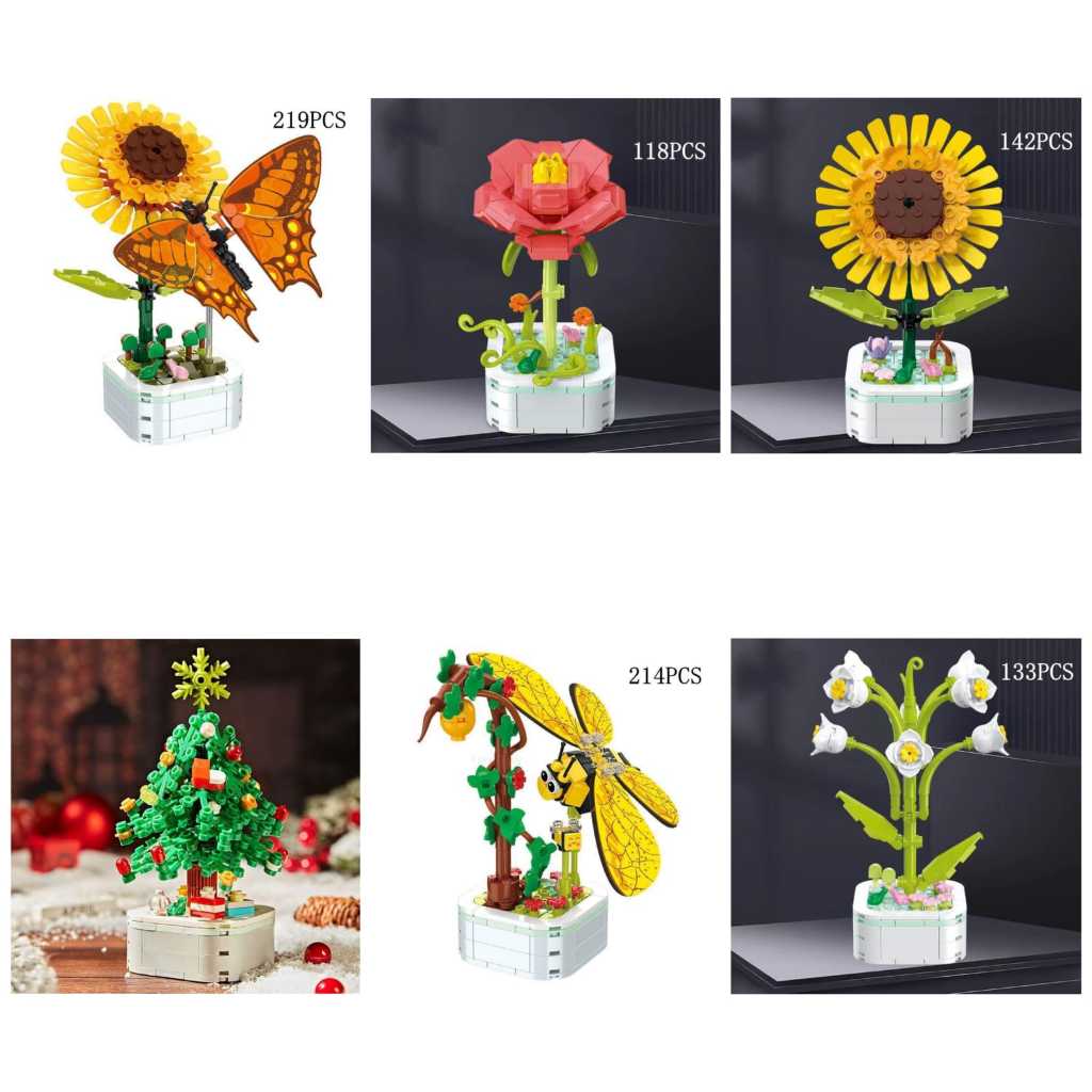 LEGO FLORES varios modelos para escolher blocos de montar rosa girassol ...