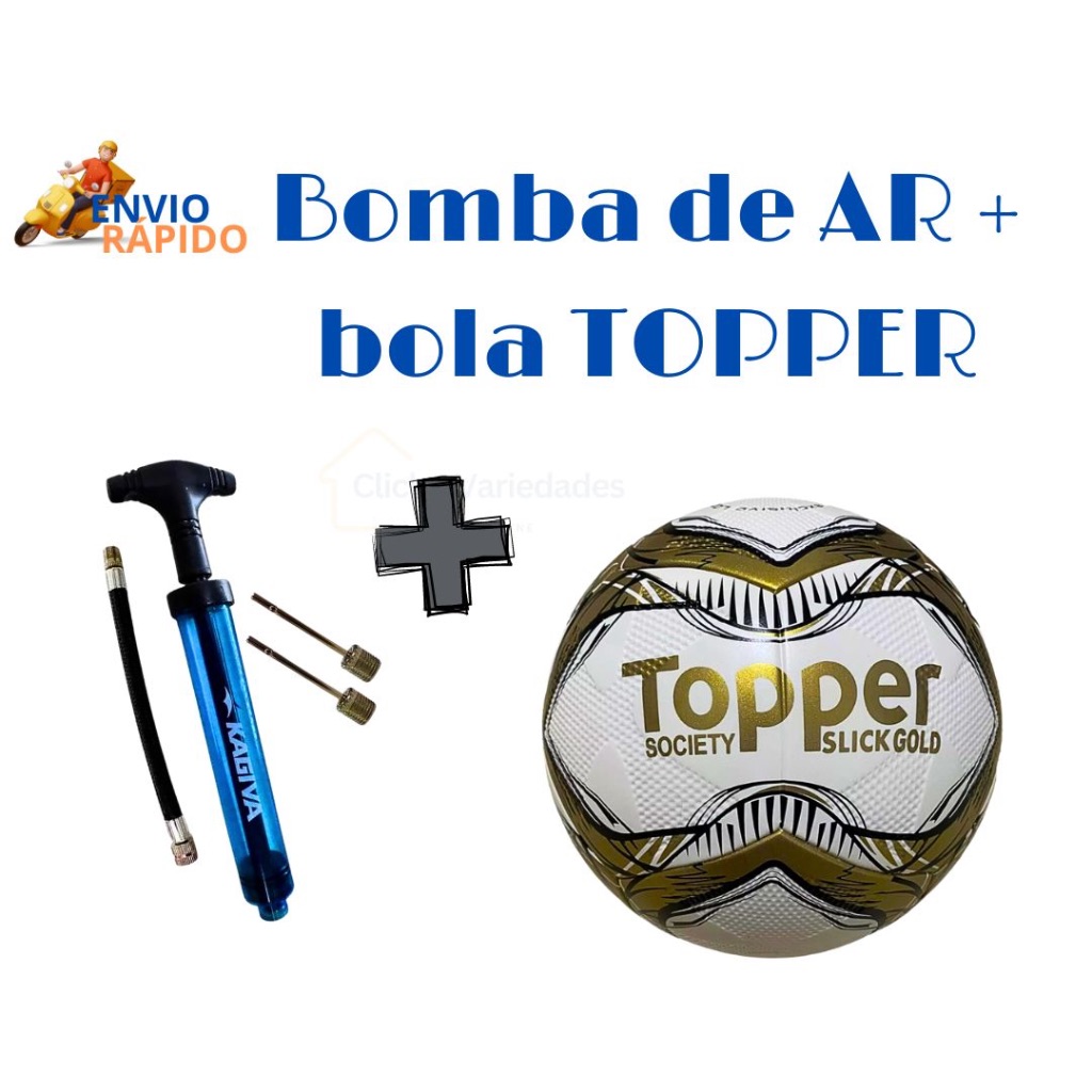 Bola topper society + bomba de AR KAGIVA | Shopee Brasil