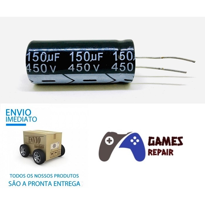 Reparo Fonte ORIGINAL XBOX ONE Capacitor 150uf x 450V + 02 capacitores 1500uf x 16v + Varistor ...